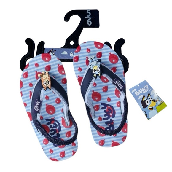 Bluey | Shoes | Bluey Flip Flops With Heel Strap | Poshmark